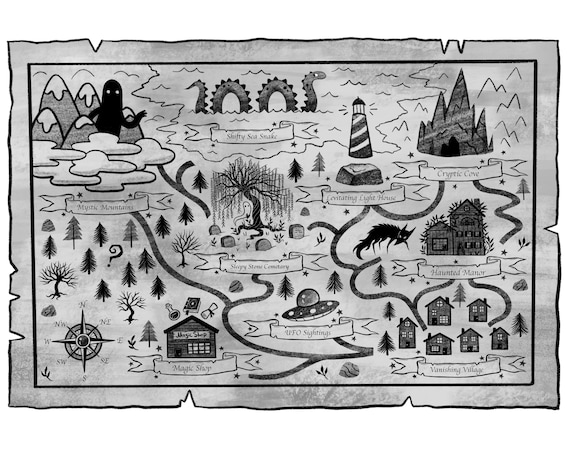 Paranormal Map | Etsy