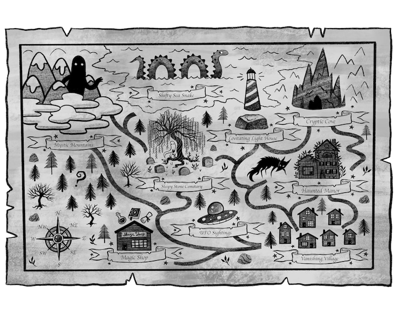 Paranormal Map - Etsy