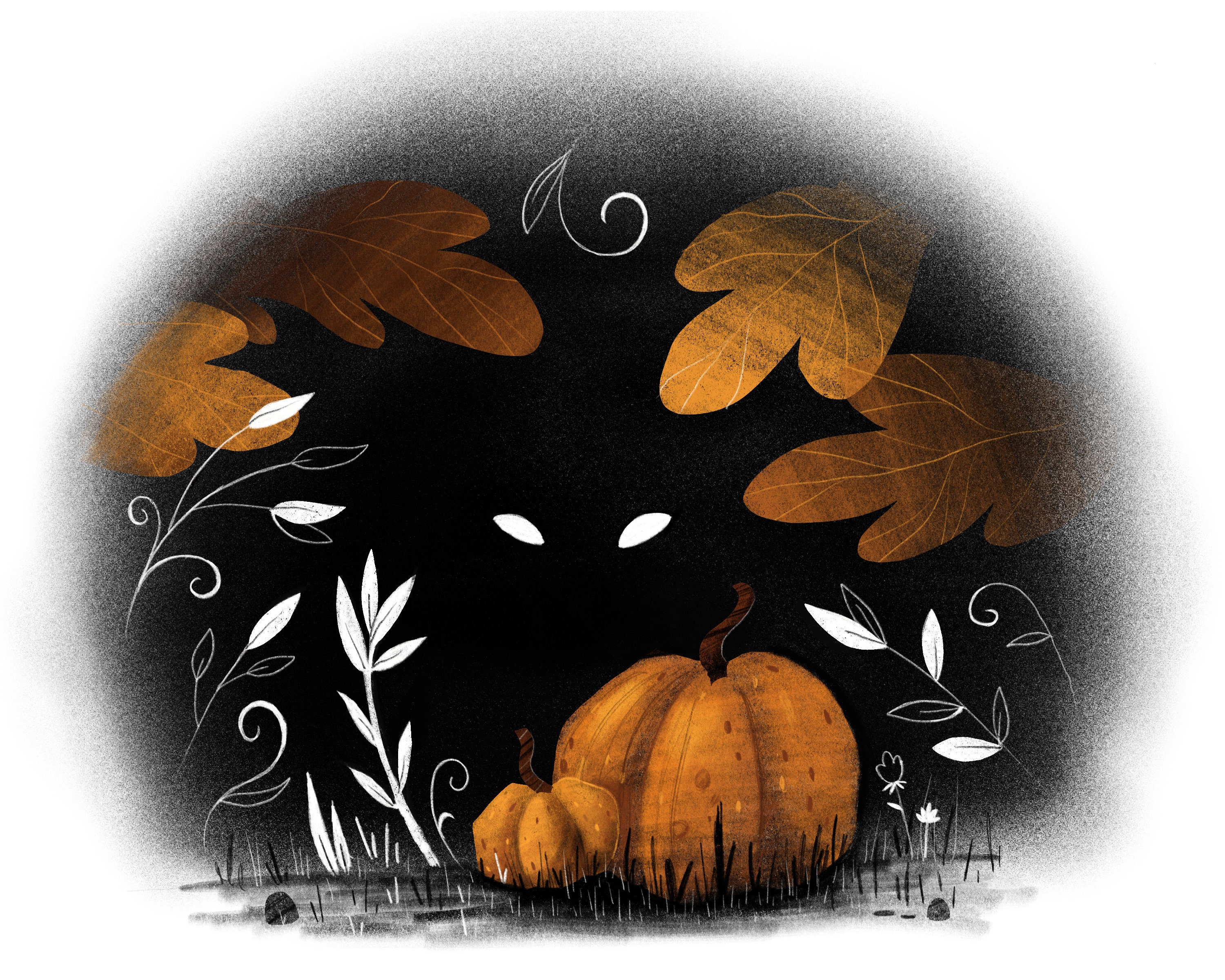 Spooky Eyes in Bush Art Print - Etsy