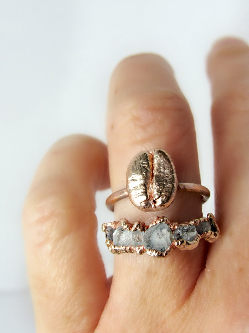 Coffee Bean Ring Coffee Lover Gift Coffee Ring Coffee Bean - Etsy