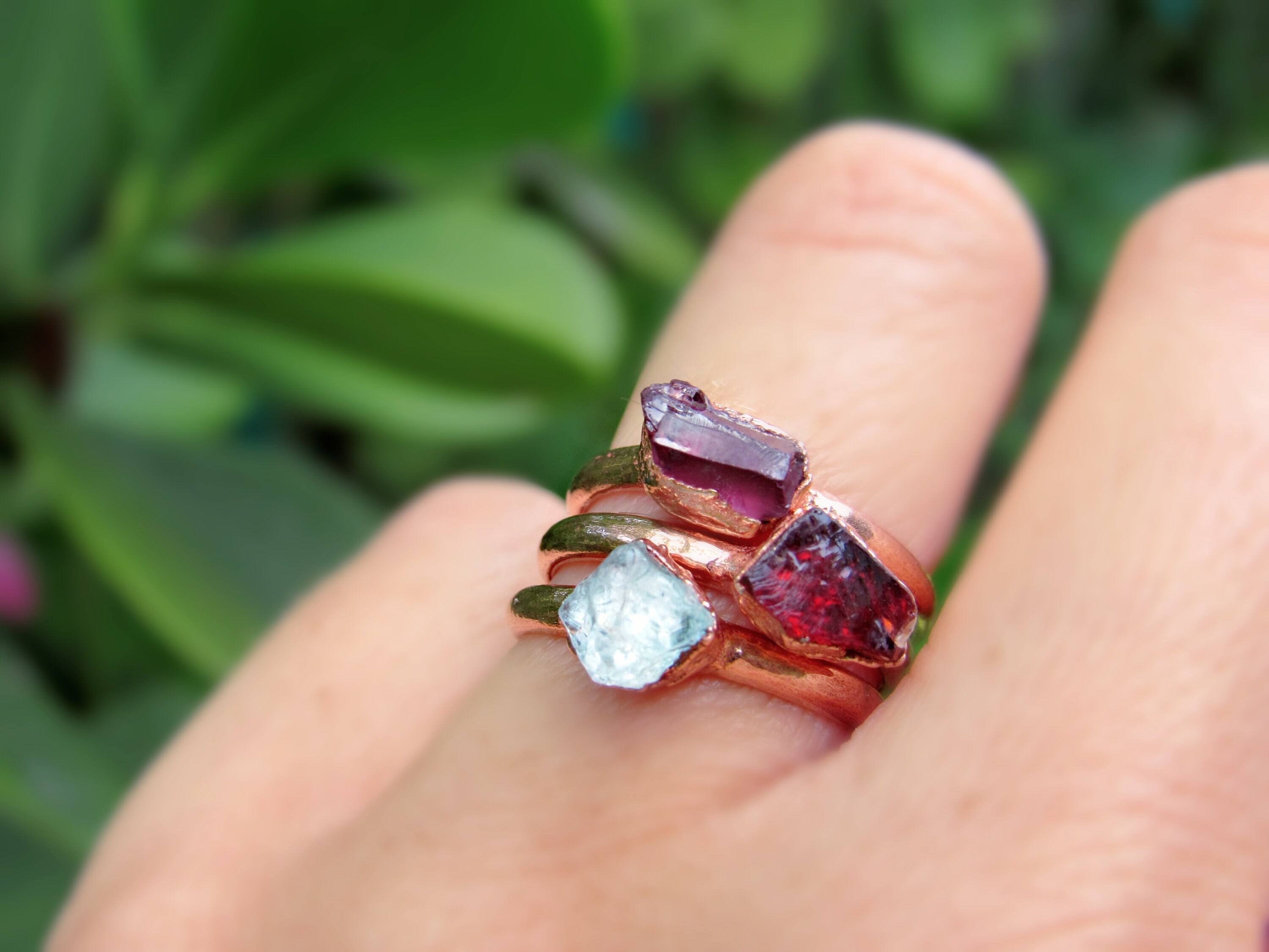 Birthstone Stacking Ring Custom Stacking Ring Push Present | Etsy