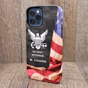 Personalized Military & Veteran Phone Case for iPhone 15 14 13 Pro Max ...