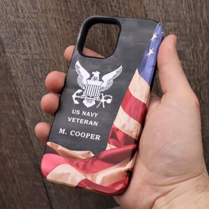 Personalized Military & Veteran Phone Case for iPhone 15 14 13 Pro Max ...