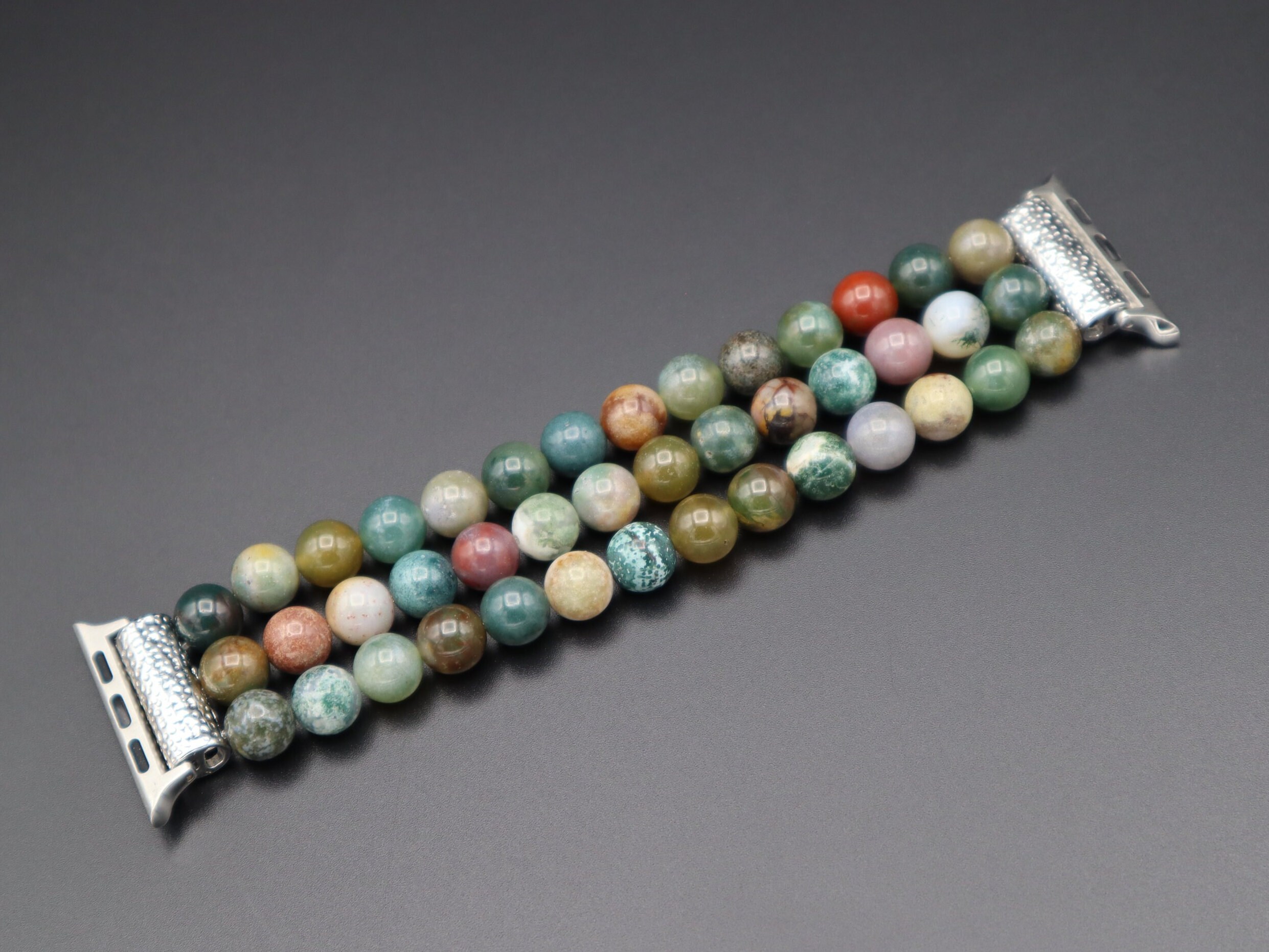 Handmade Apple Watch Agate Gemstone Personalized Band for 38mm 40mm ...