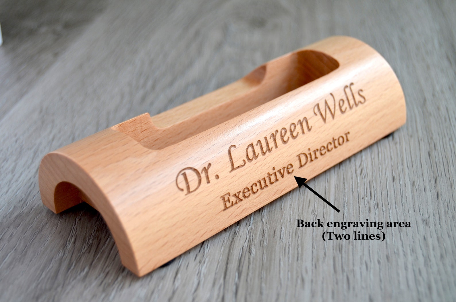 Personalized Business Card Holder Desk Name Plate Custom - Etsy