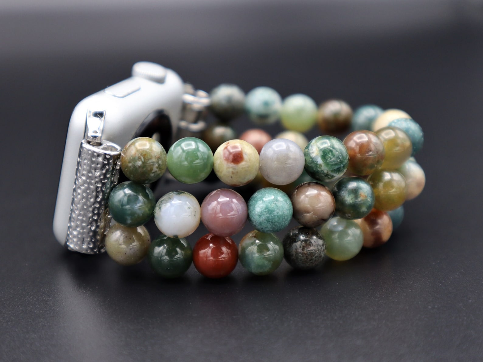 Handmade Apple Watch Agate Gemstone Personalized Band for 38mm 40mm ...