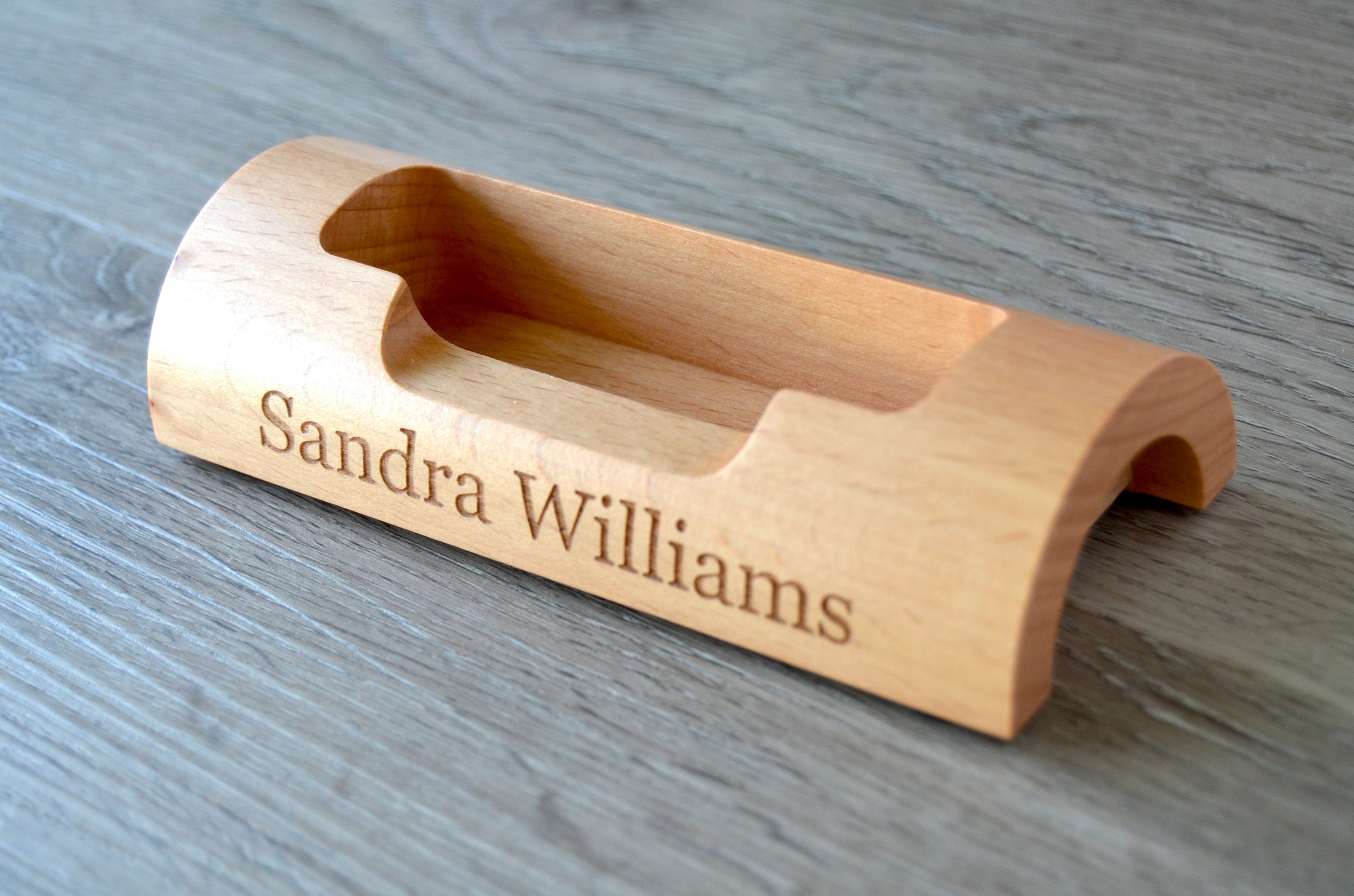 Personalized Business Card Holder Desk Name Plate Custom - Etsy