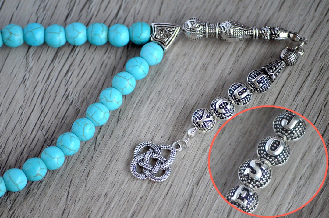 Personalized Gemstone Prayer Beads, Worry Beads, Tasbih Subha Misbaha ...