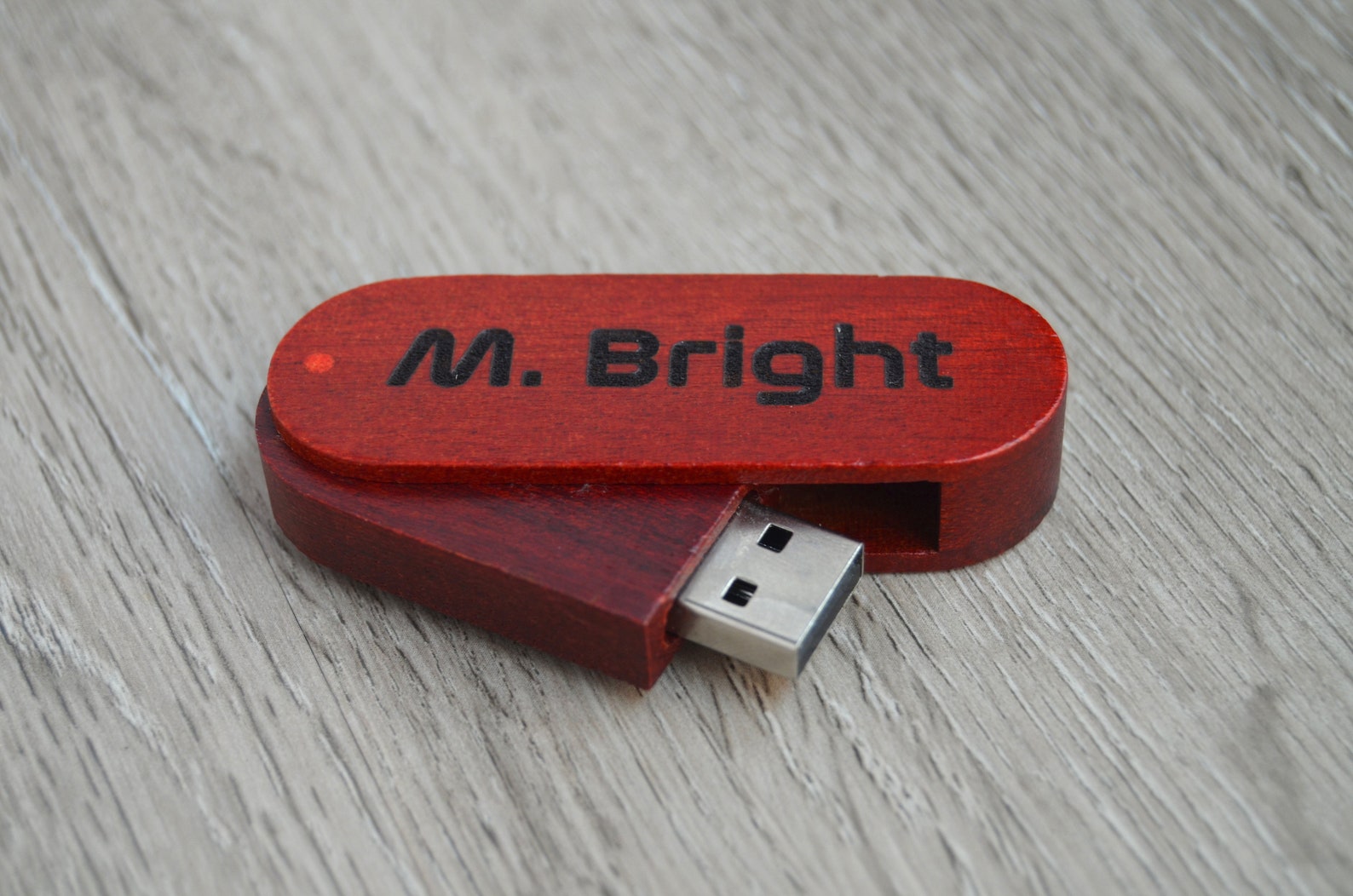 Custom Logo Name Text 32GB 64GB USB Drive. Wedding Usb Wooden | Etsy