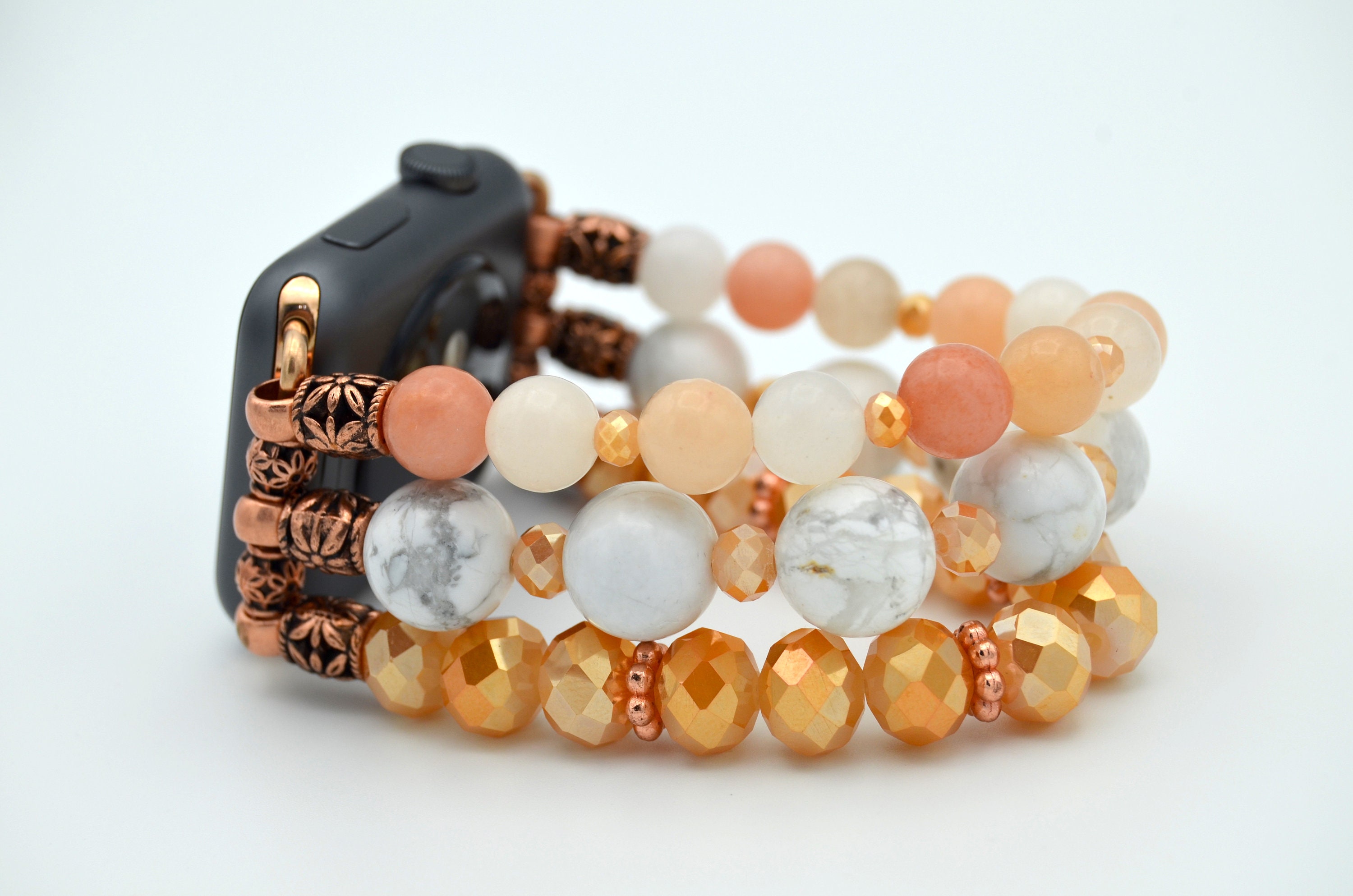 Handmade Apple Watch Crystals Sunstone Howlite Gemstones | Etsy