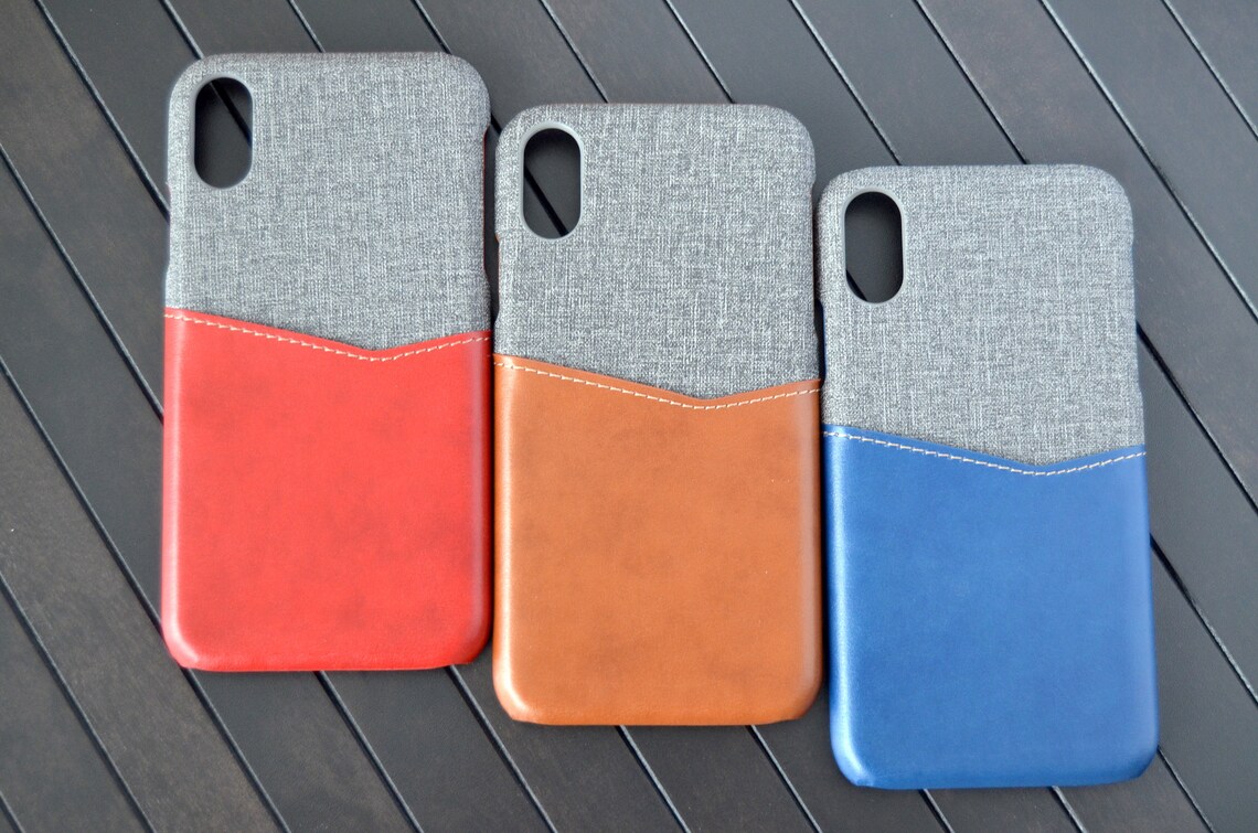 Fabric & PU Leather Personalized Case for iPhone 11 11 Pro | Etsy