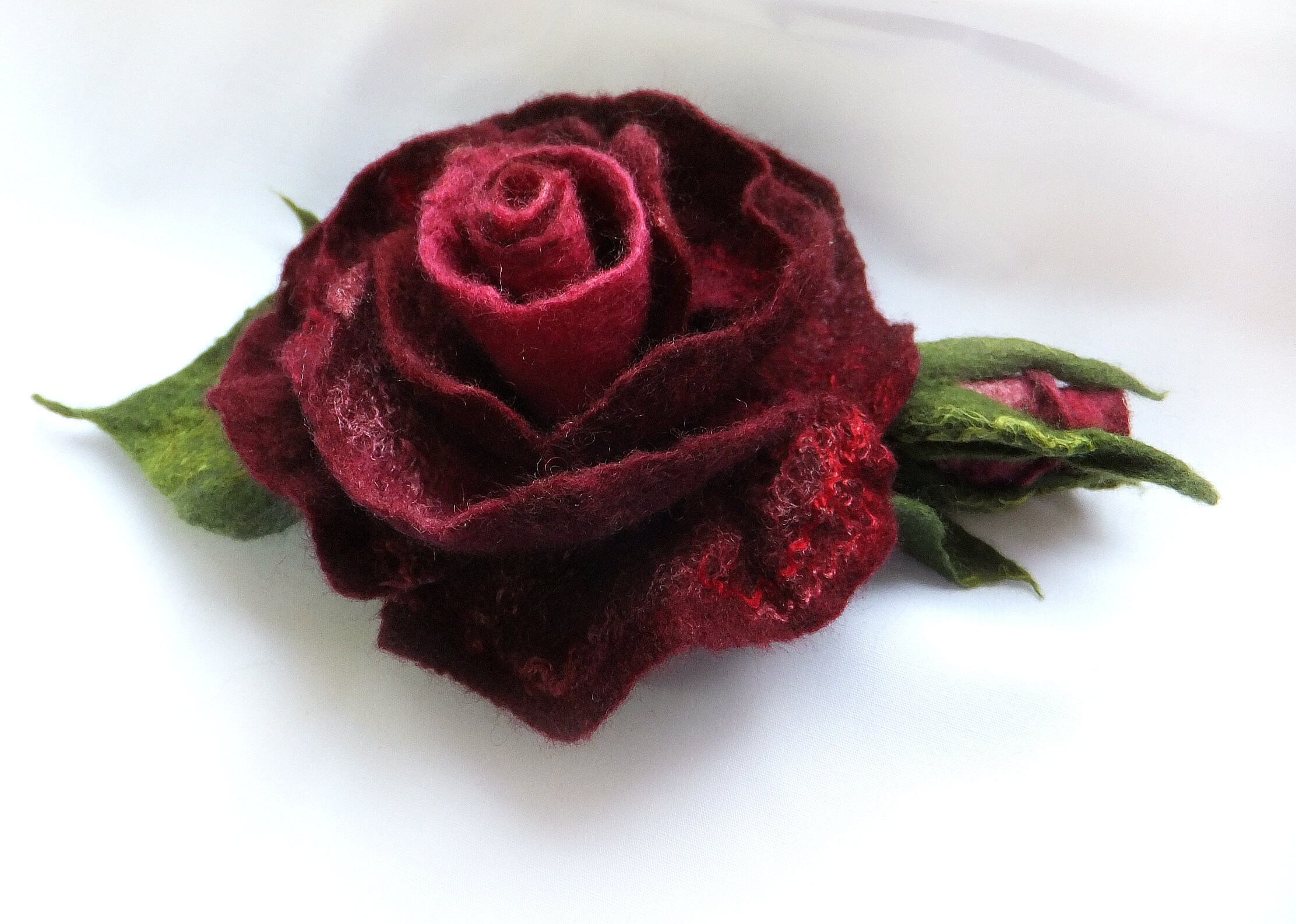 Large Brooches Burgundy Rose Brooch Womens Felt Brooch Wool - Etsy