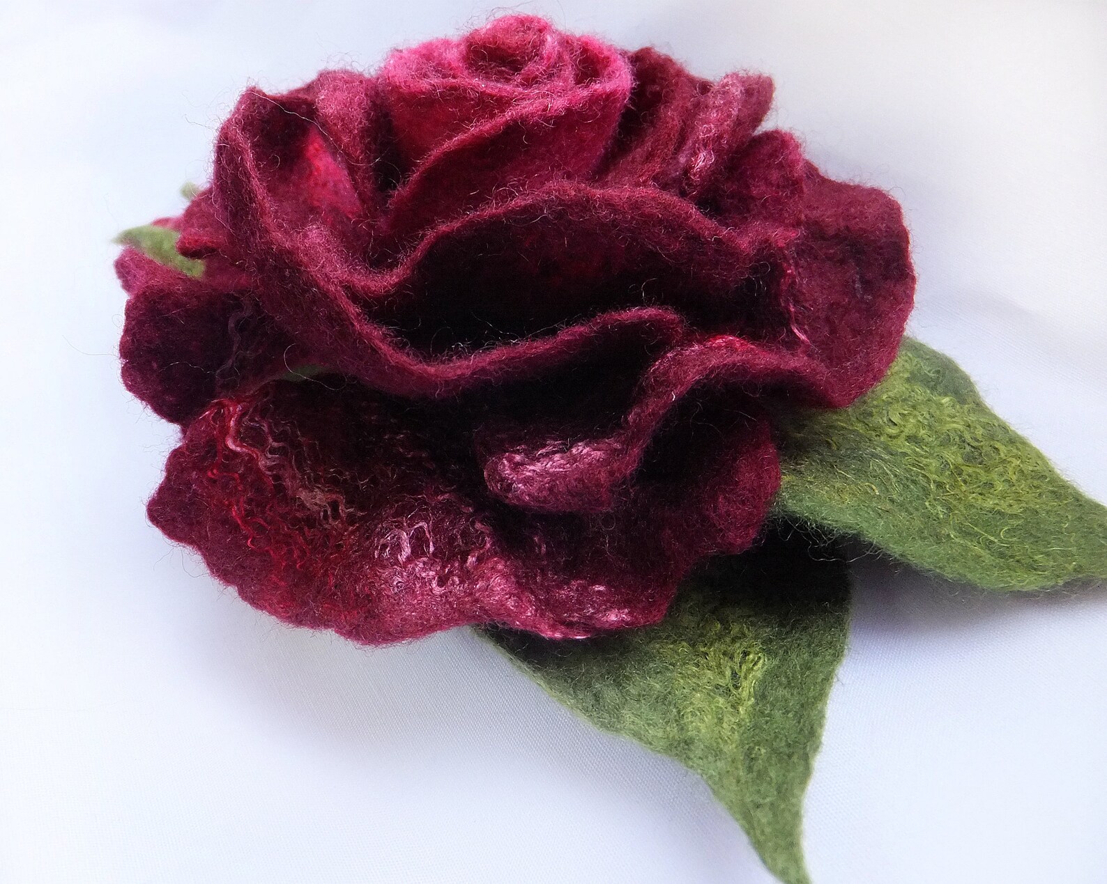 Large Brooches Burgundy Rose Brooch Womens Felt Brooch Wool - Etsy
