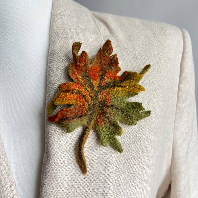 Leaves Brooch - Etsy