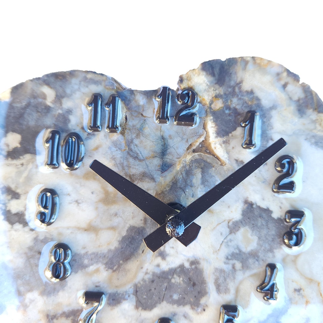 Jasper Stone Wall Clock, Enticing, Decorative, Functional, Accessory ...