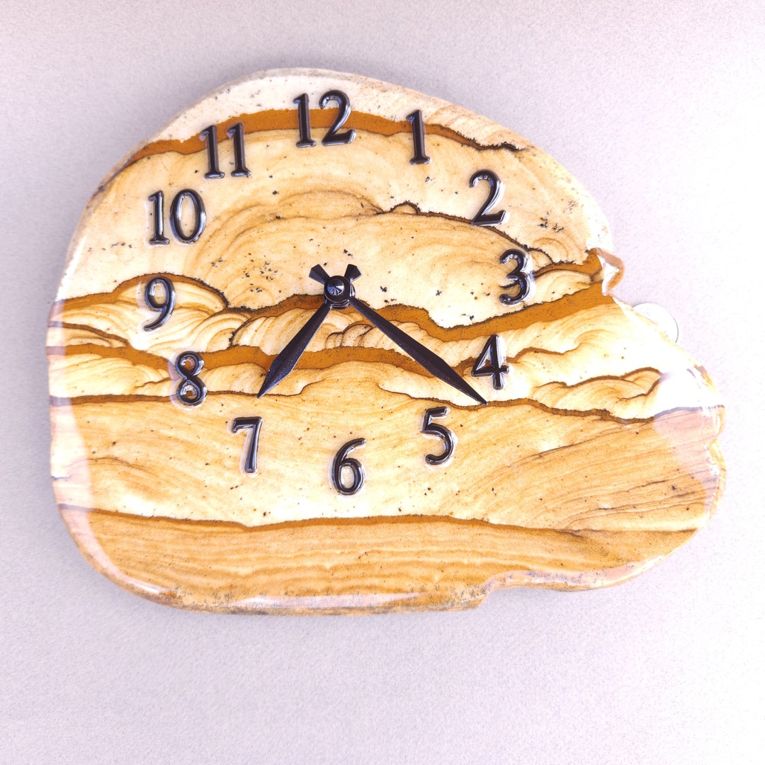 Natural Stone Wall Clock, Large, Enticing, Decorative, Highlight ...