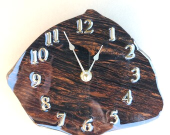 Obsidian Clock - Etsy