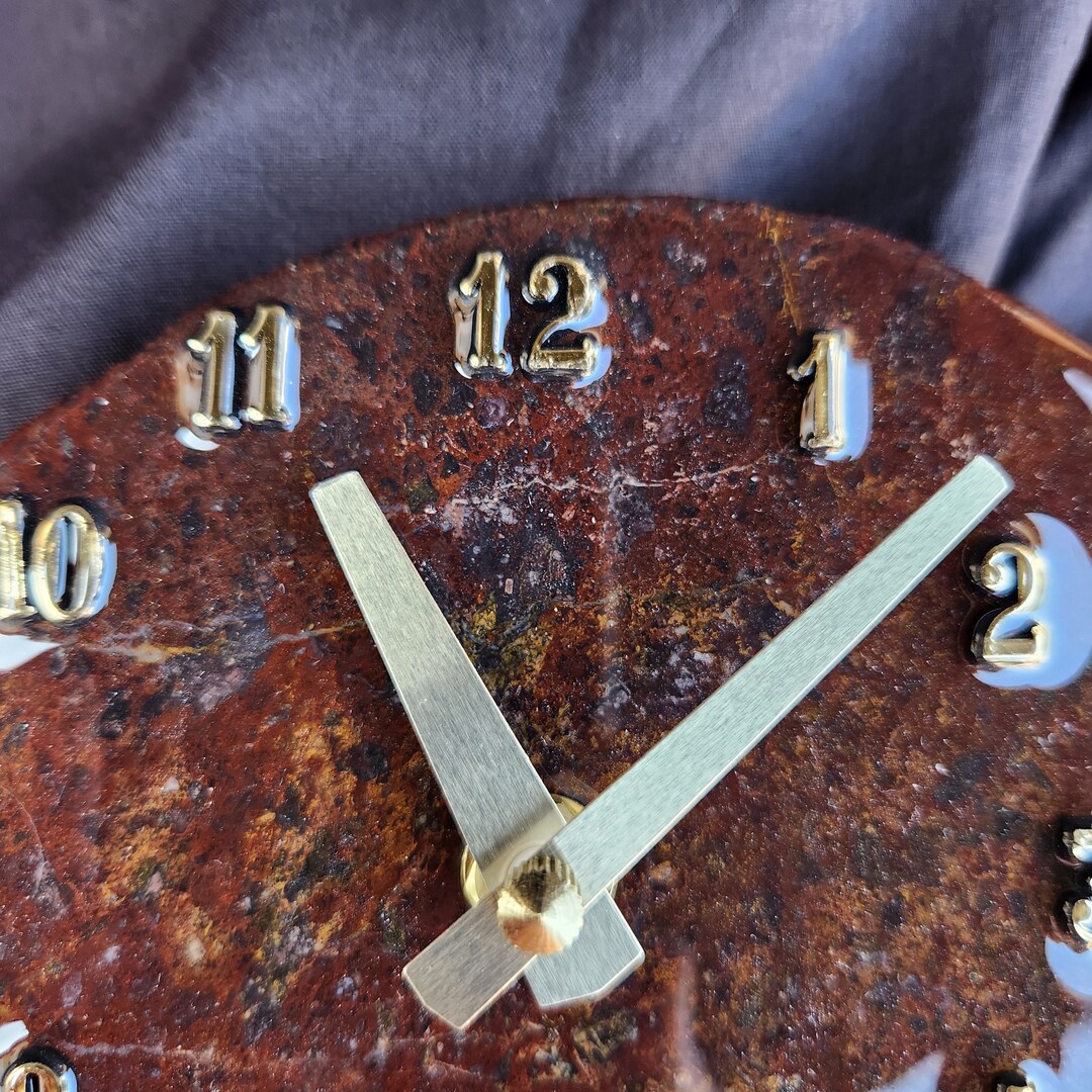 Jasper Stone Wall Clock, Small, Enticing, Decorative, Special, Eye ...