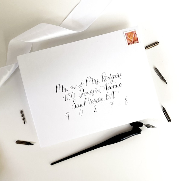 Calligraphy Envelope - Etsy