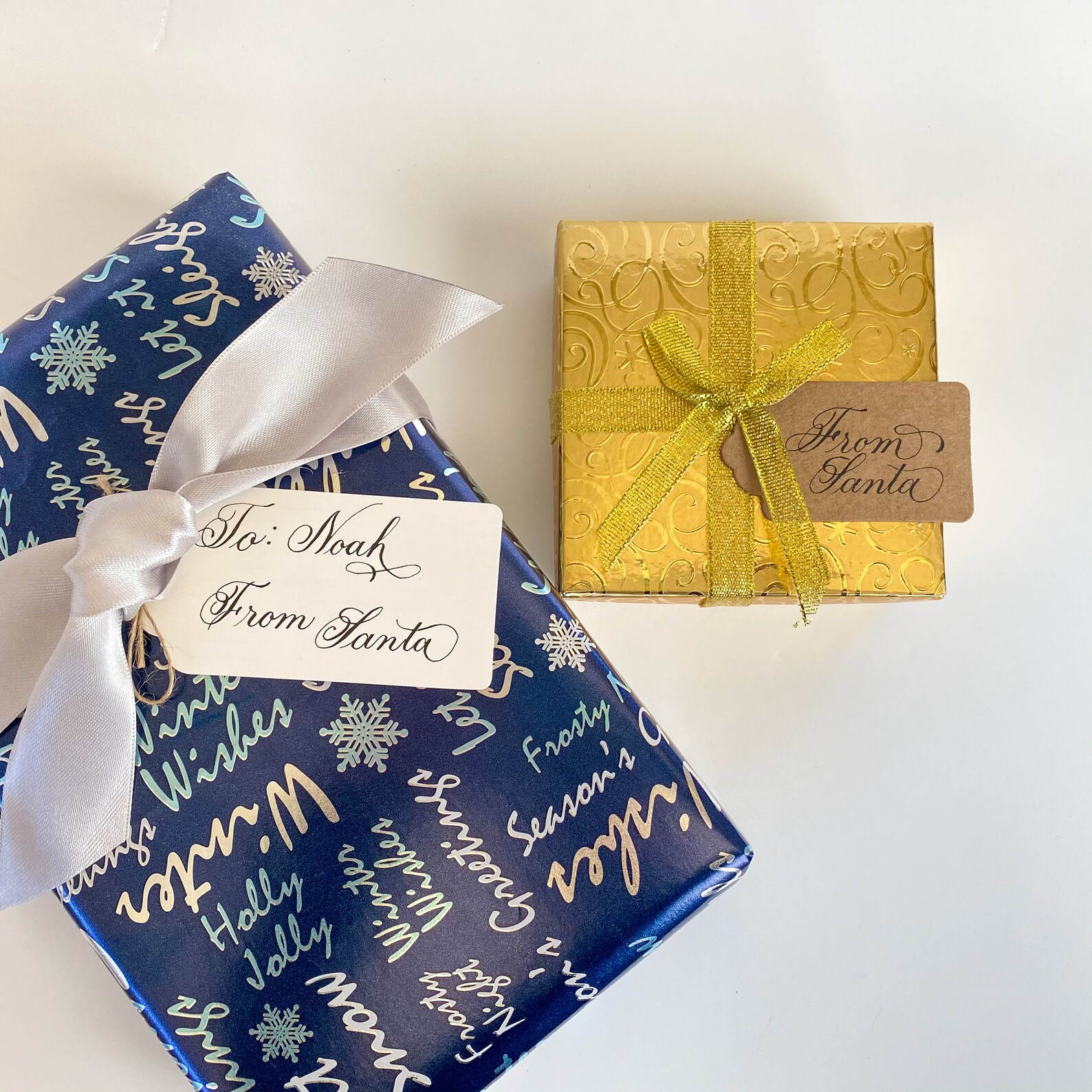 Custom Calligraphy Gift Tags, Wedding Gift Tags, Thank You Gift Tags ...