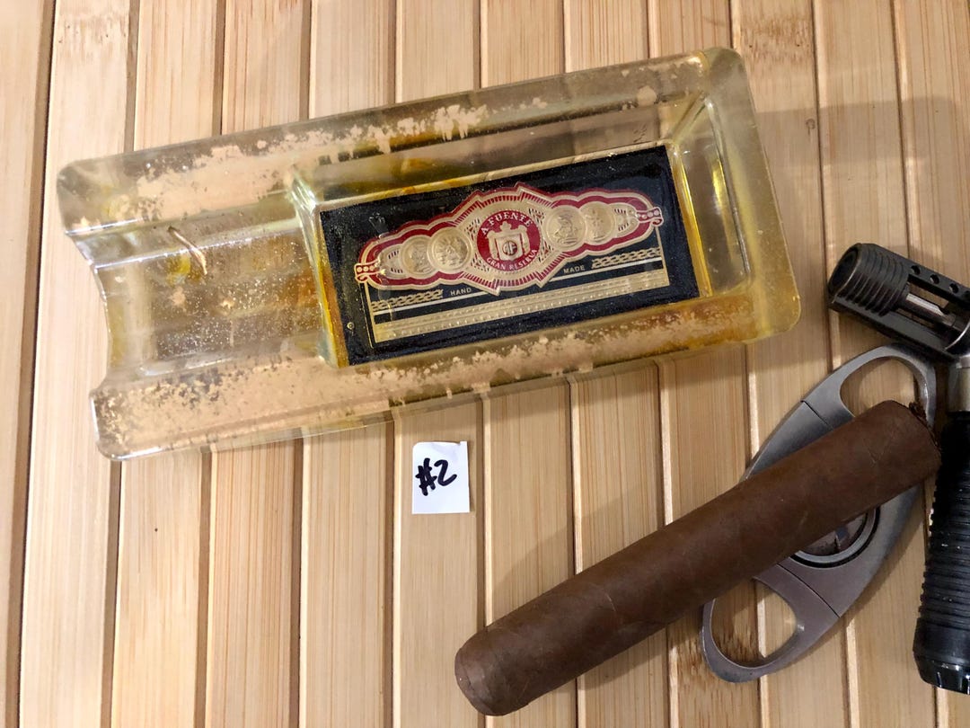 Handmade Resin Cigar Afficionado Smoker Ashtray, Smoke Room Gift, First ...