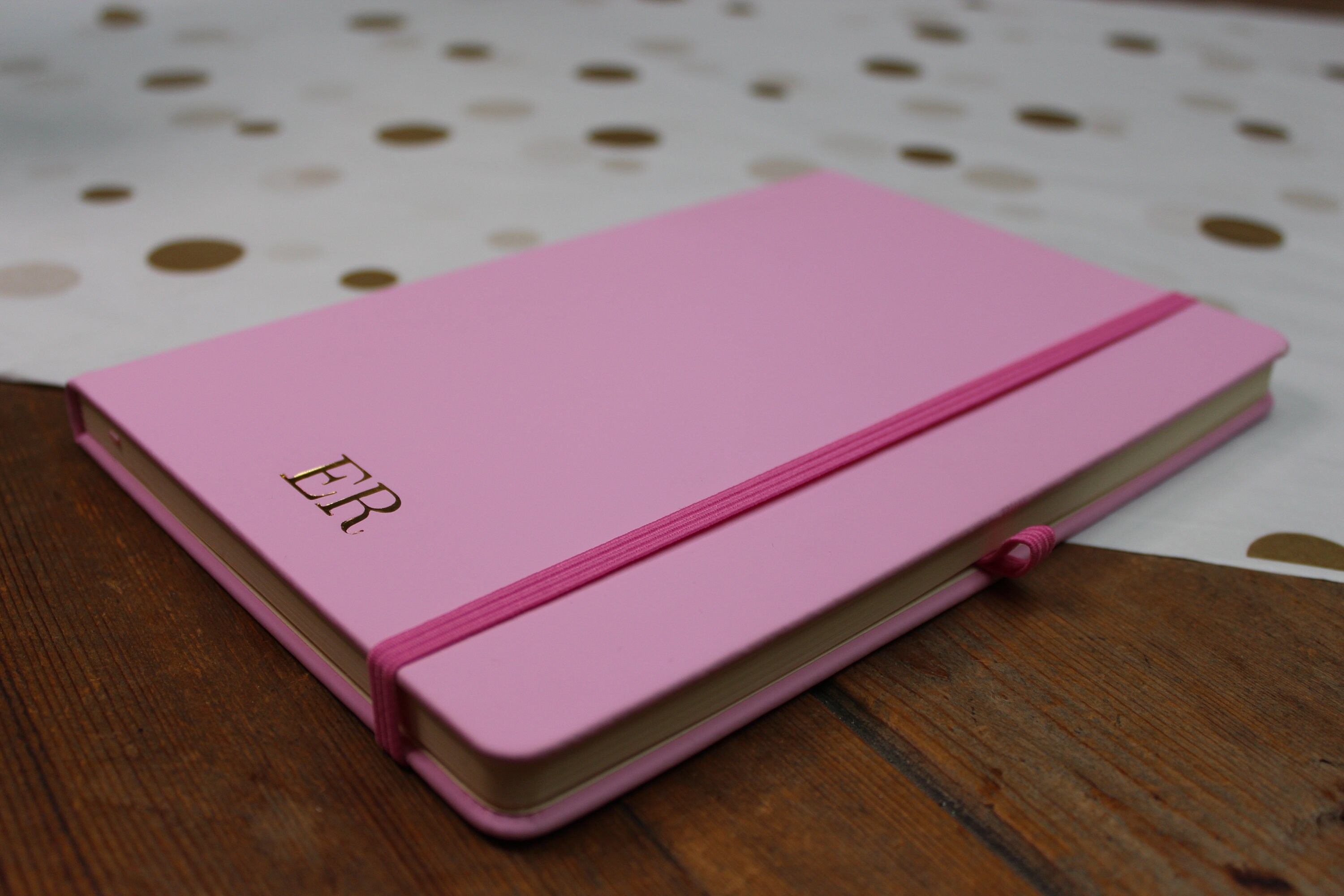 Personalised Pastel Pink A5 Notebook pink Monogram Journal | Etsy
