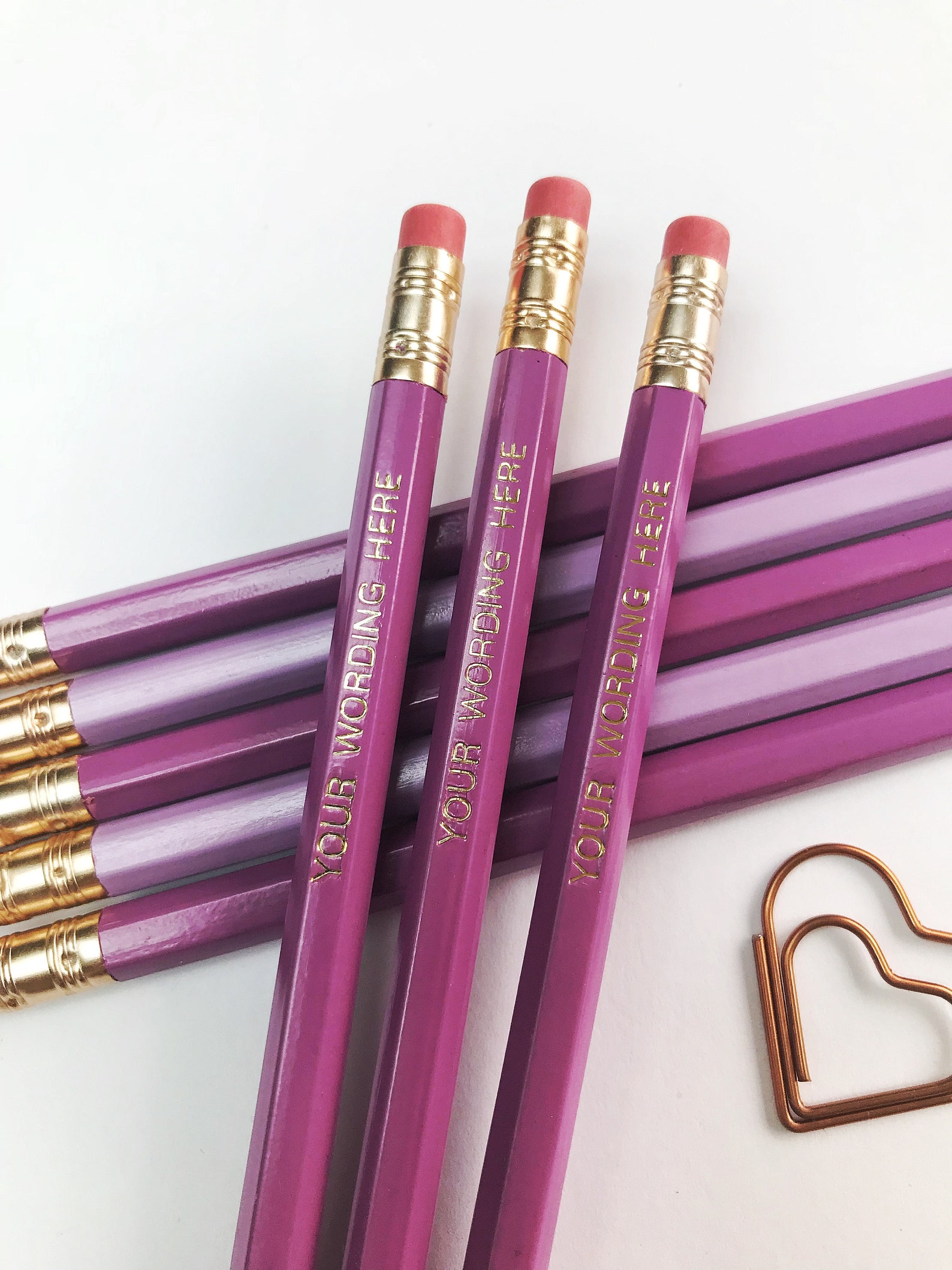 Personalised Pencils Imprinted Pencil Custom Made Your - Etsy