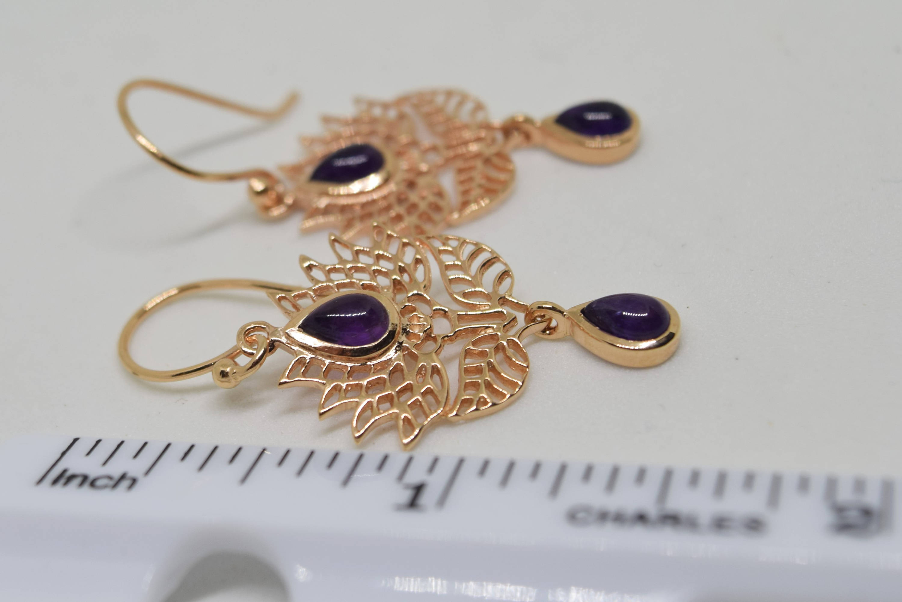 Boho loto flor colgante pendientes | Etsy