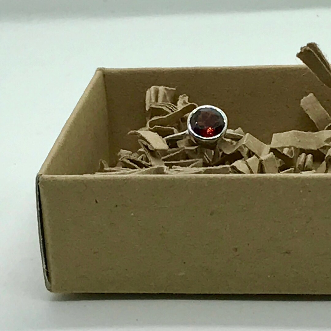 Stackable Garnet Ring - Etsy