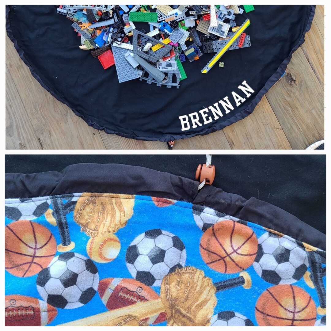 46 Inch Custom Sports Lego Mat Swoop Bag Lego Drawstring - Etsy