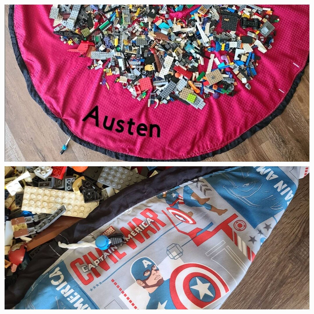 57 Inch Custom Drawstring Swoop Lego Bag, Toy Organization, Lego ...