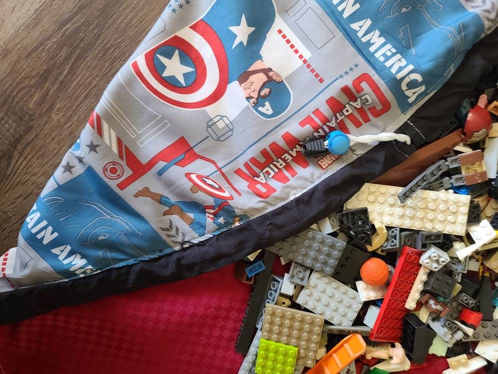 57 Inch Custom Drawstring Swoop Lego Bag Toy Organization - Etsy