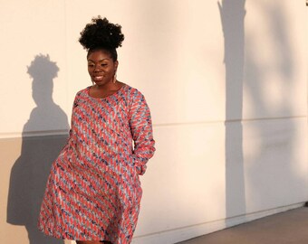 Pink african dress | Etsy