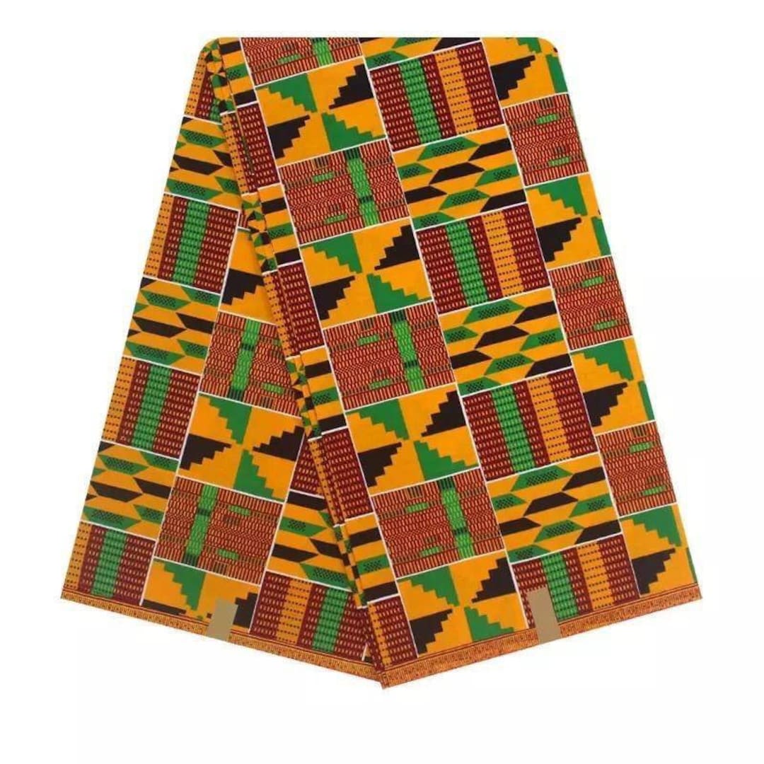 6 Yards African Fabrics Ankara Kente Print African Fabric in Yards ...