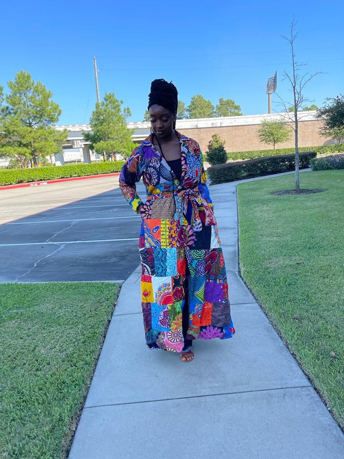African Clothing for Women Long Sleeve Long Maxi Dress African Ankara ...