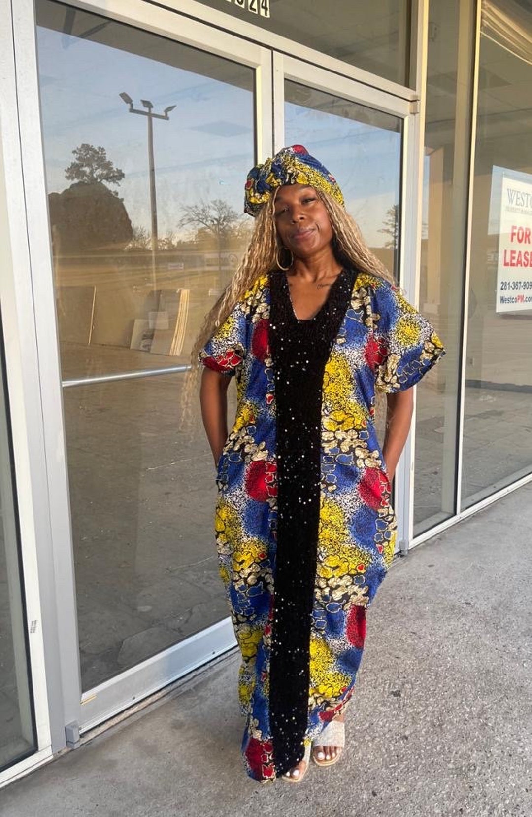 African Clothing for Women Ankara Kente Danshiki Long Dress African ...