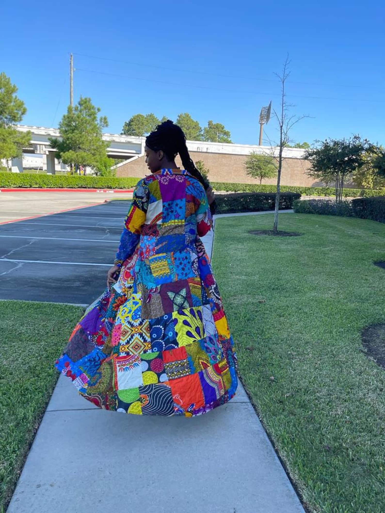 African Clothing for Women Long Sleeve Long Maxi Dress African Ankara ...