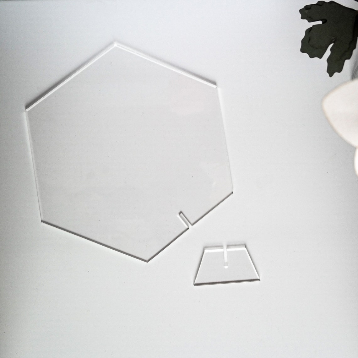 Laser Cut Hexagonal Perspex Blank for Wedding Table Number - Etsy