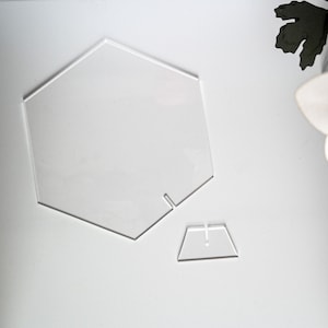 Laser Cut Hexagonal Perspex Blank for Wedding Table Number - Etsy