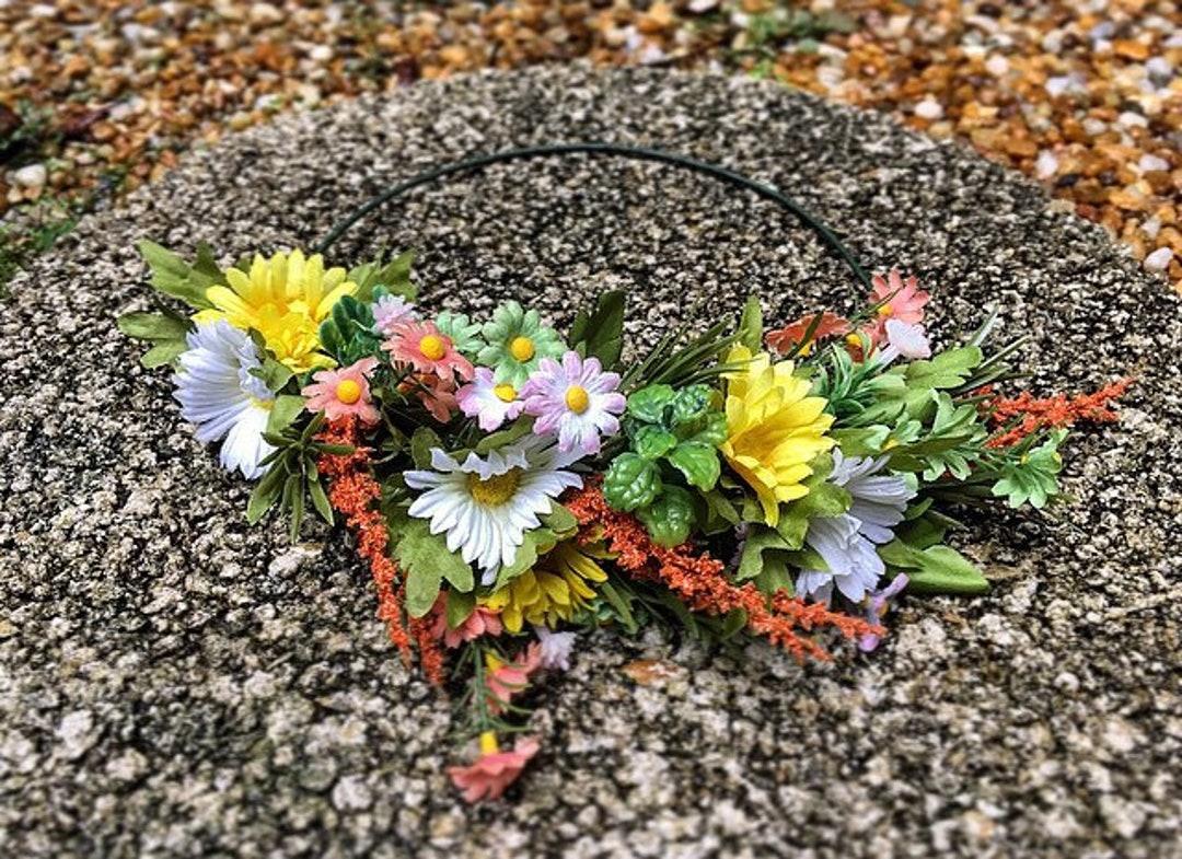 Clementine Wildflower Flower Crown - Etsy