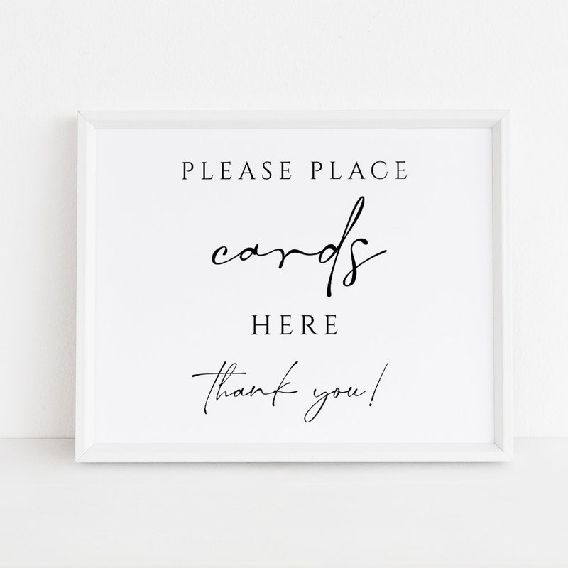 Card Box Sign - Etsy