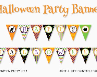 Printable Halloween Banner - Etsy