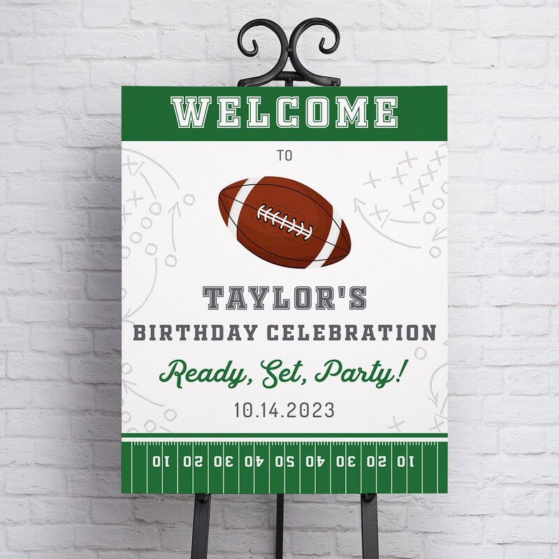 Football Welcome Sign - Etsy