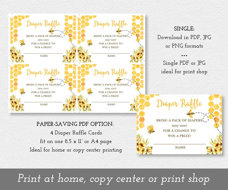 Diaper Raffle Sign Diaper Raffle Ticket Editable Template | Etsy