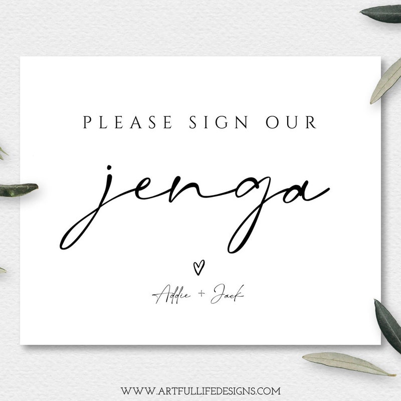 Wedding Jenga - Etsy