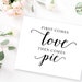 Dessert Table Sign, Wedding Dessert Table Sign, First Comes Love Then ...