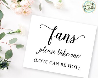 Wedding Fan Sign | Etsy