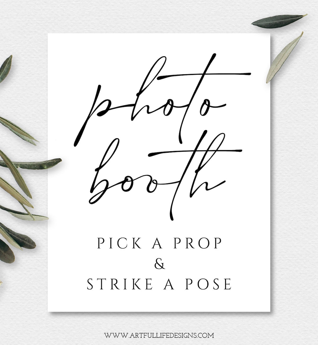 Photo Booth Sign Download Photo Booth Sign Printable Photo - Etsy