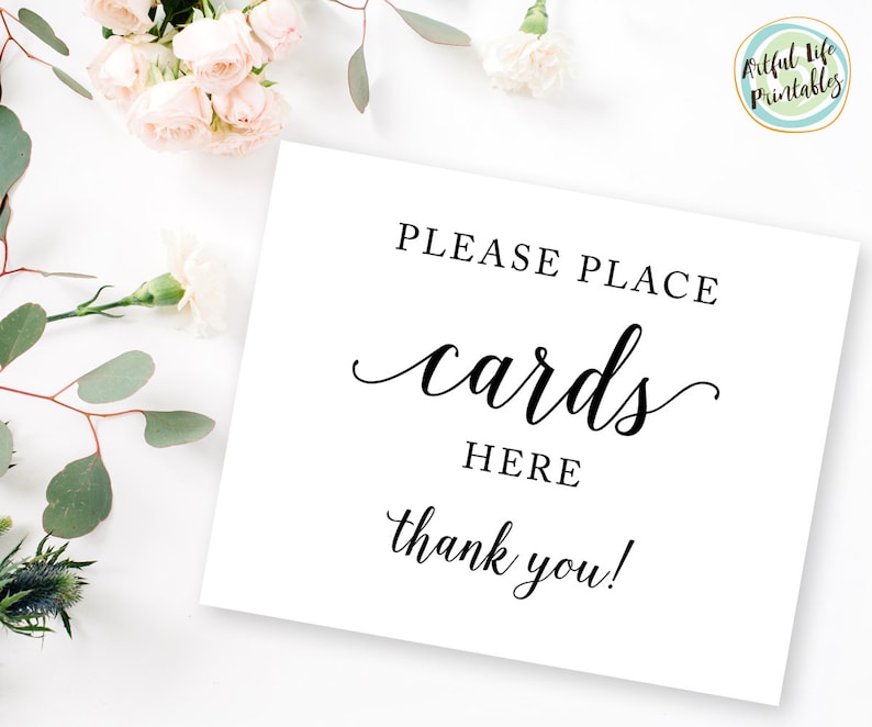 Cards Sign for Wedding, Wedding Cards Sign, Wedding Cards Sign ...