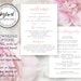 Wedding Program Template, Edit Color, Edit Text and Fonts, Wedding ...